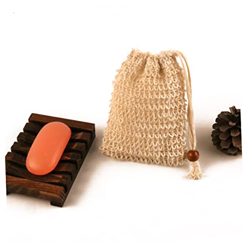 PARREN Soap Dish 1 Set Wood Soap Rack Exfoliating Bag Soap Holder Bubble Foam Net Towel Sets Bath Accessories Set Bath Tray Soap Bag Bubble Making Net Soap Dish Protective Bag Soap Box Travel Mesh/Pic