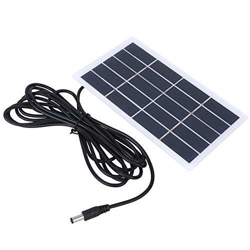 Vbest life Polysilicon Solar Power,2W 5V Solar Panel Battery Panel with DC Interface Charging for 3.7V Battery Outdoor Garden Lamp