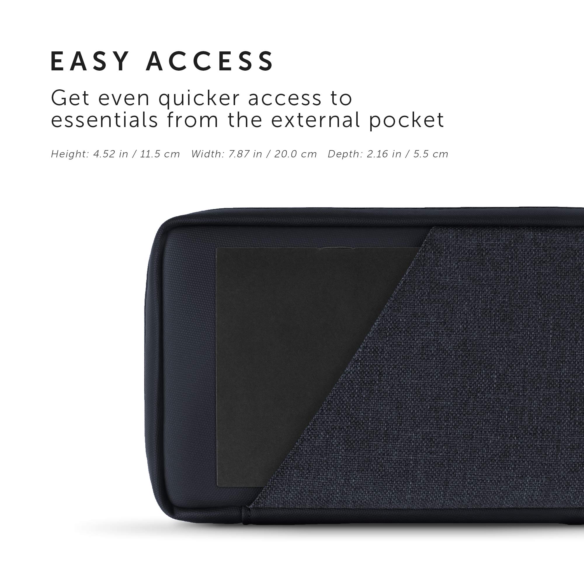 Native Union Stow Organizer β Premium Travel Tech Kit Crafted with Durable Canvas β Keep Essentials Organized with Flexible Storage & Quick-Access Pocket for Cables, Chargers, SIM Card & More (Indigo)