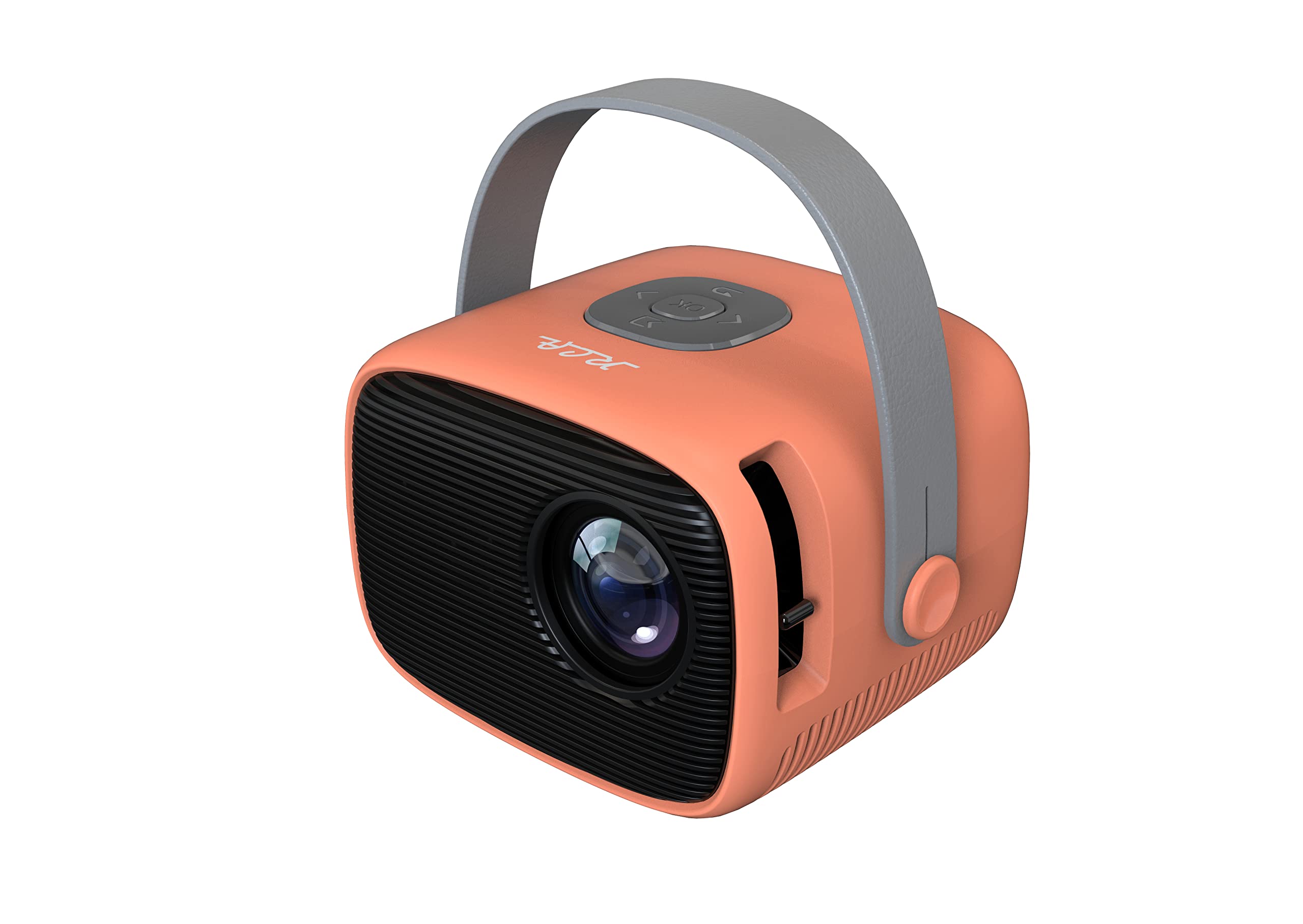 RCA RPJ264 Portable Home Theater Projector - Premium Quality - White Brightness - Projector Compatible with PC, TV Box, PS4- HDMI/USB/VGA- (Coral)