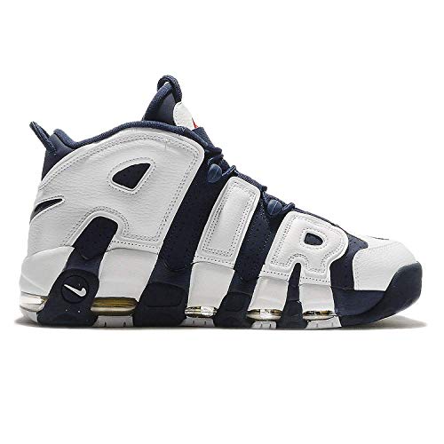 Nike Air More Uptempo (Olympic) White/Metallic Gold-Uni Red-Midnight Navy (9)