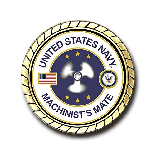 US Navy Machinists Mate Challenge Coin - Officially Licensed