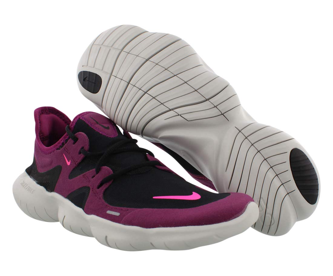 Nike Free RN 5.0 Women's Running Shoe Black/Pink Blast-True Berry Size 10