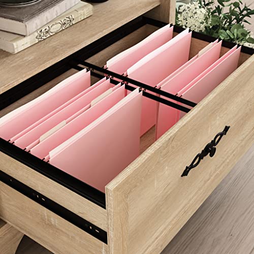 Sauder Adaline Cafe Lateral File, L: 33.11" x W: 20.23" x H: 29.92", Orchard Oak Finish