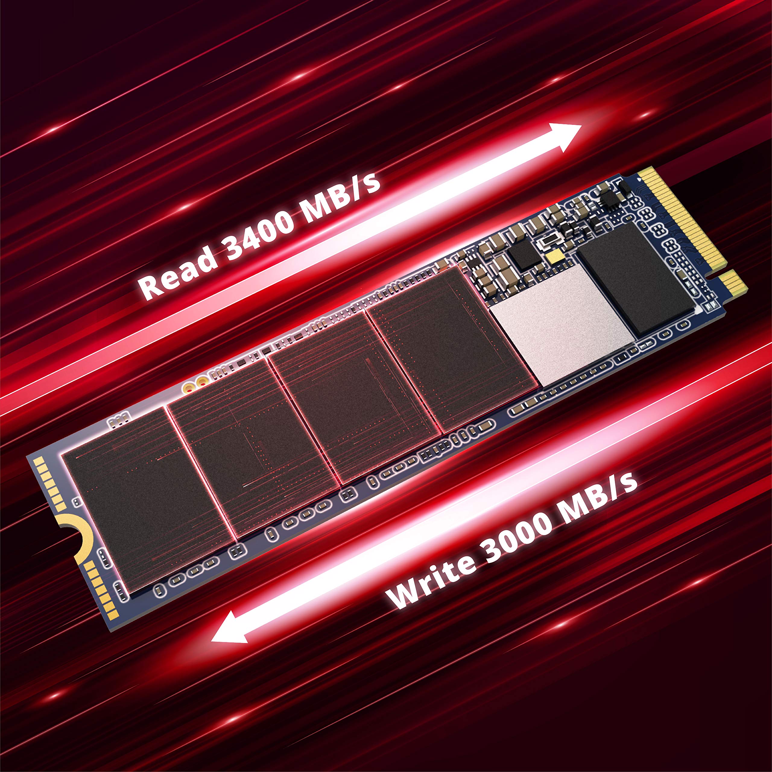 PIONEER 2TB SSD NVMe PCIe M.2 2280 Gen 3x4 R/W Speed up to 3400/3000MB/s Internal Solid State Drive for PC, Laptop (APS-SE20Q-2T)