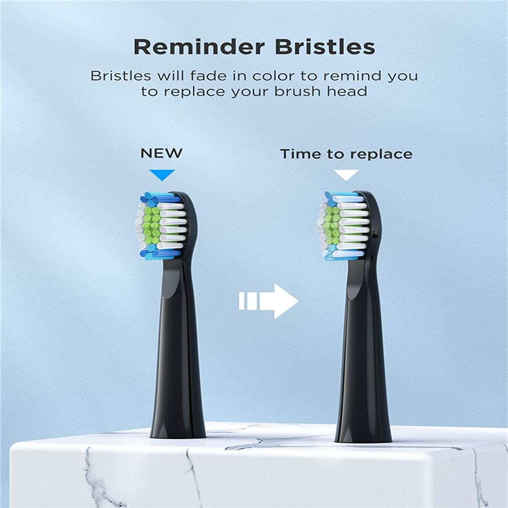 ZAIXIA Compatible for Fairywill E11 E10 E6 D7S Electric Toothbrush Replacement Heads Electric Toothbrush 4/8 Heads for Electric Toothbrush Heads Hilarity (Color : E11)