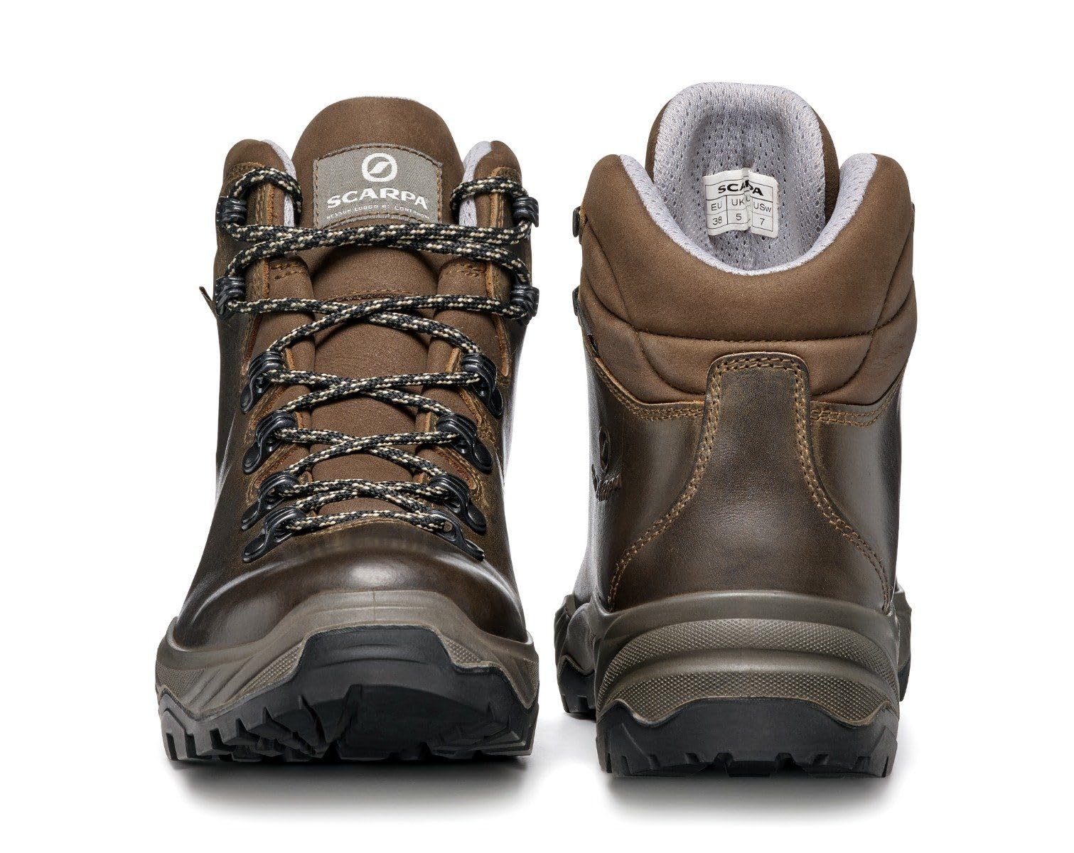 SCARPA Women's Terra GTX Waterproof Gore-Tex Boots for Hiking and Backpacking - Brown - 8-8.5