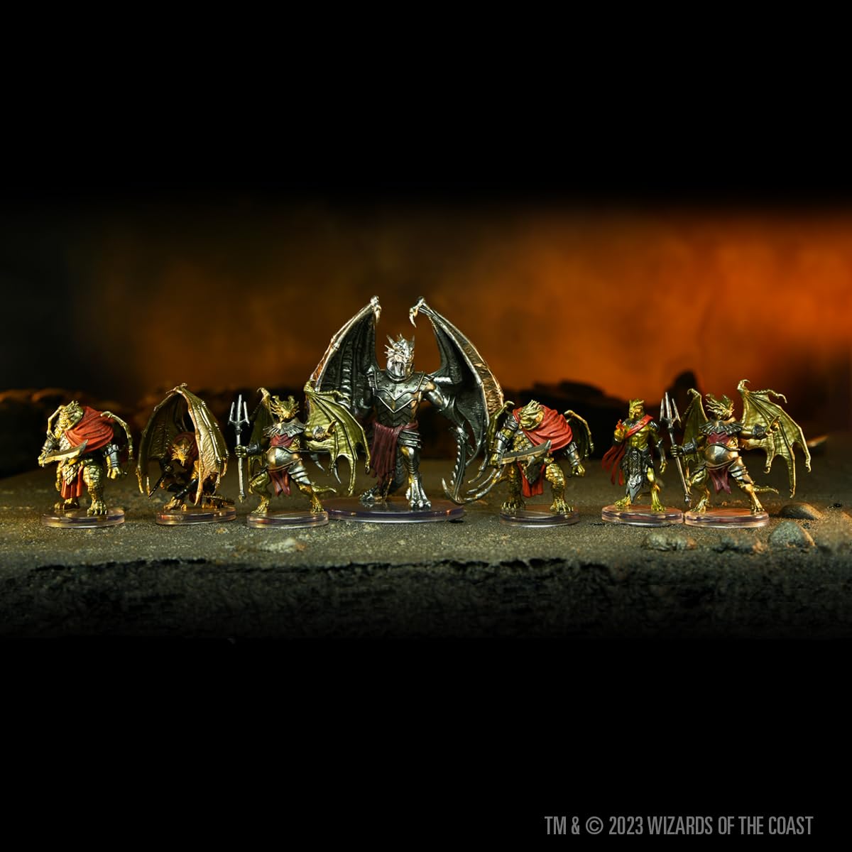 WizKids D&D Icons of The Realms Draconian Army Miniature Figures