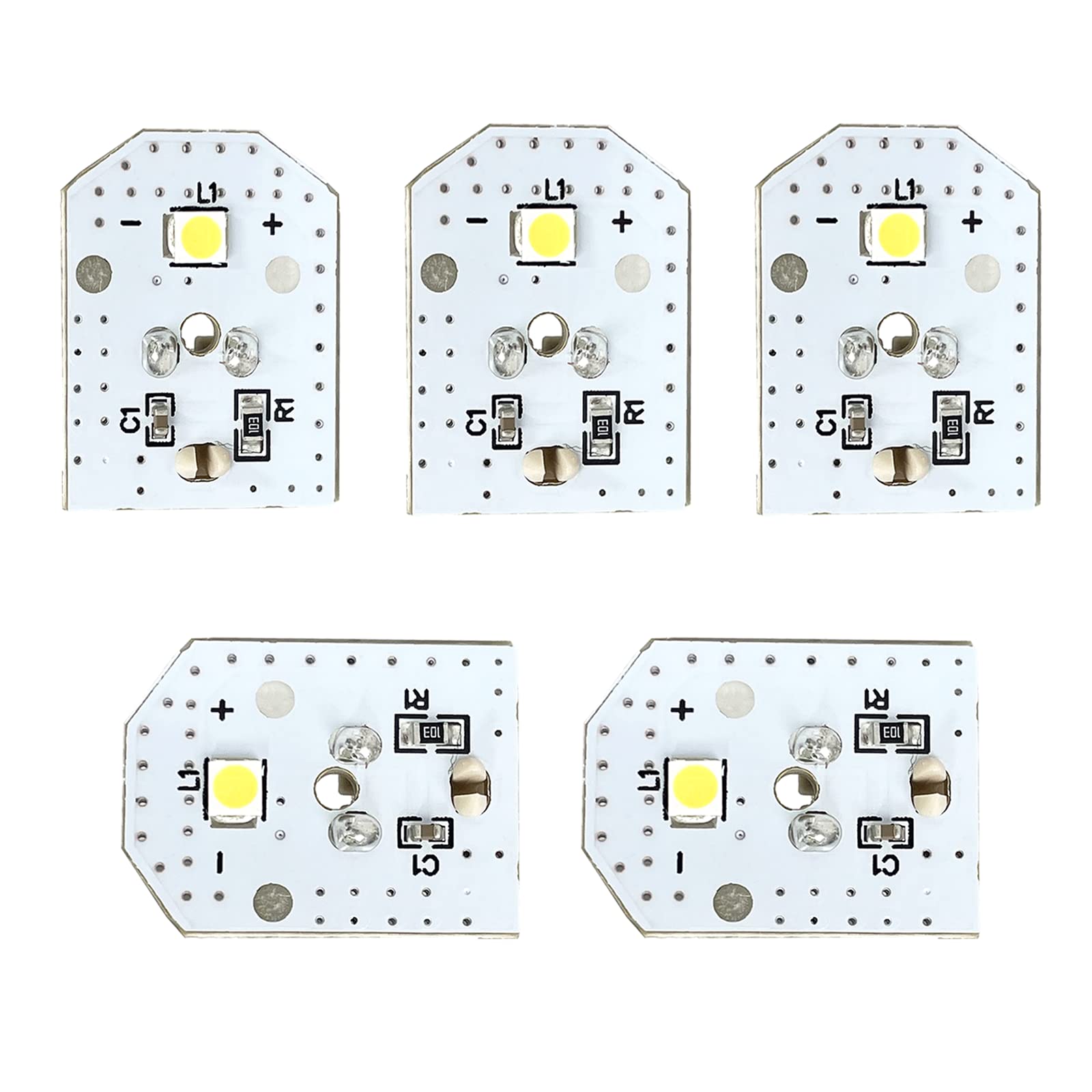 SURPOUF (5PK WR55X11132 WR55X26487 WR55X30603 Refrigerator LED Light Bulb Fits for GE Replaces 3033142 AP5646375 PS4704284 EAP4704284