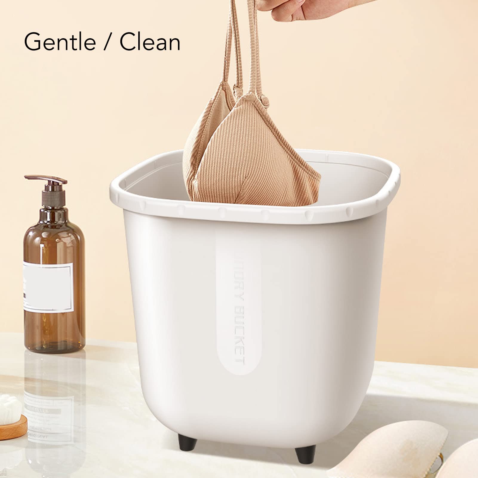 Portable Washing Machine, Forward and Reverse Rotation Mini Underwear Washer Compact Small Laundry for Apartment Dorm Home