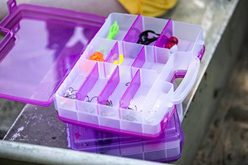 Plano Lets Fish Satchel Tackle Box, Includes 70 Piece Starter Tackle Kit, Magenta Pink, One Size, PLAMS7154