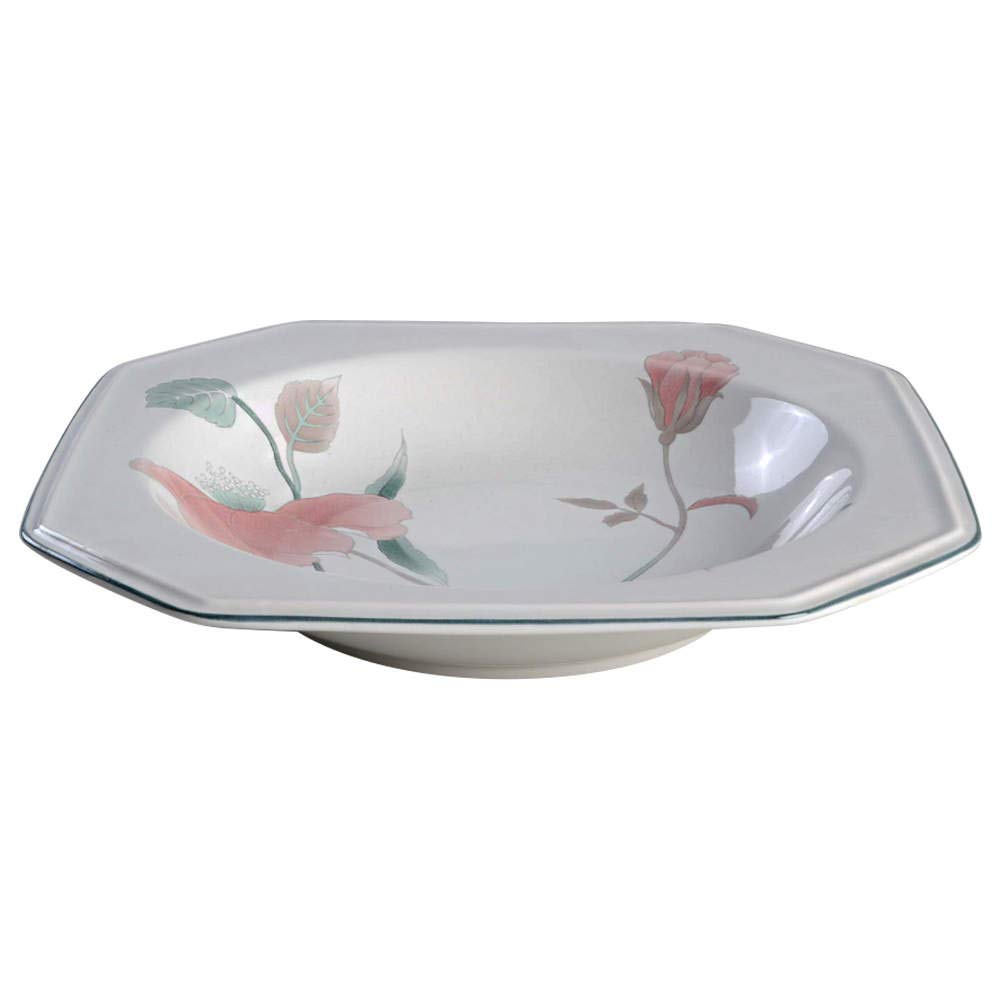 Silk Flowers by Mikasa, China Rim Soup Bowl