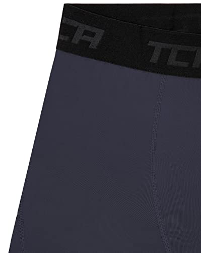 TCA Men's Pro Performance Compression Leggings Thermal Baselayer Tights - Graphite, Small