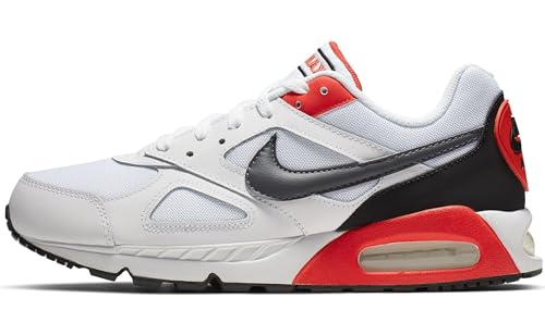 Nike Men's Low-Top Sports Shoe, White Dark Grey Habanero Red 100, 12