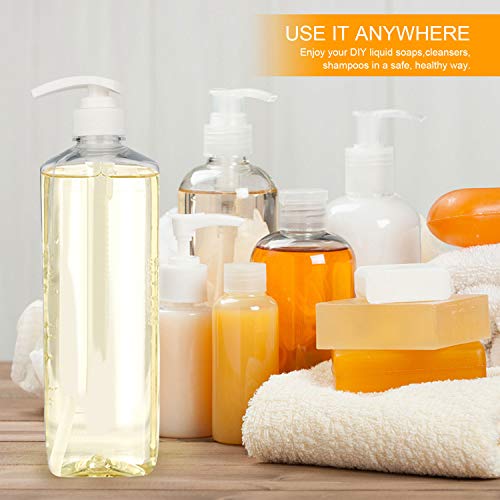 Plastic Pump Bottle 32oz，Woaiwo-q Soap Dispenser Empty Shampoo Dispenser Bottles for Cleaning Solutions,Hair,Oils,(3 Pack.1000ml)