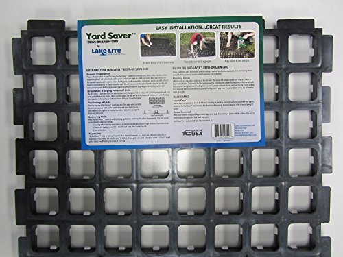 Yard Saver FGLLI01874-5PK Drive-On Lawn Grid, 38.5 x 19 x 1.25, Black (Pack of 5)