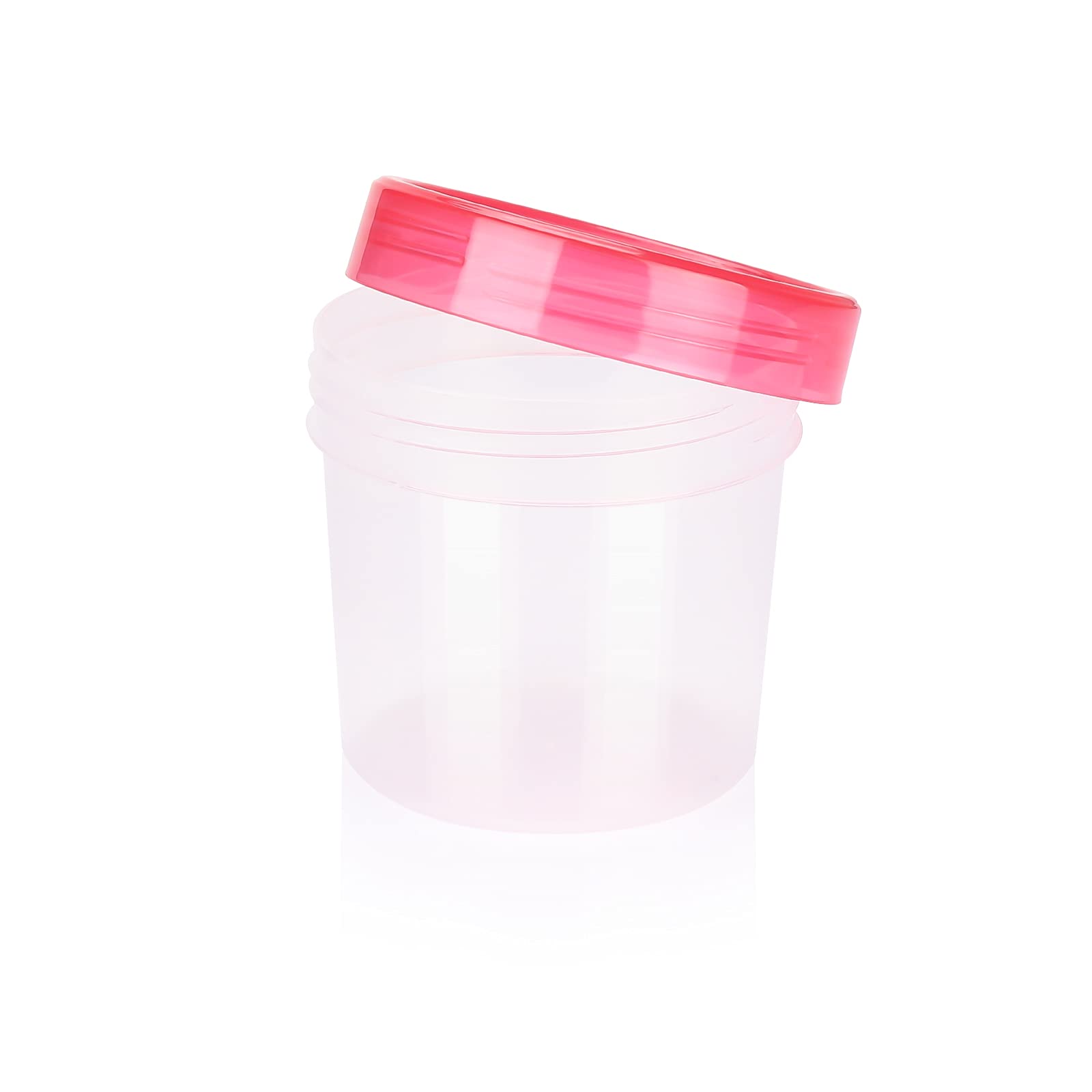 Tauno Easy Lock & Open Food Storage Containers | Plastic Food Jars Screw-On Lids | Twist and Seal Top, BPA Free | 18 Pack 36 Cup Total