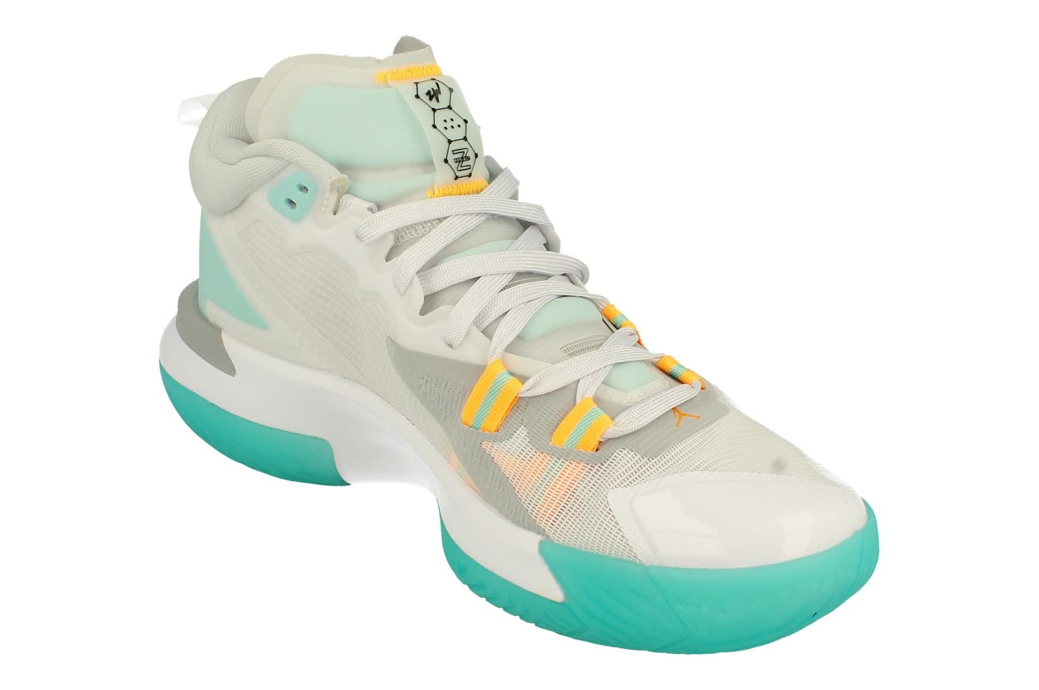 Nike mens Air Jordan Zion 1 Basketball Trainers Da3130 Shoes, White Black Laser Orange 101, 11