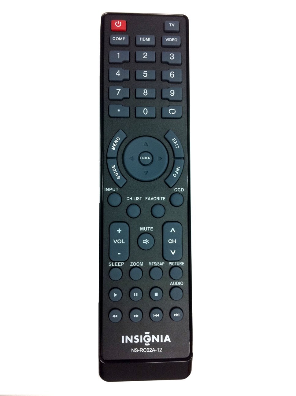 NEW INSIGNIA insignia LCD LED TV remote control NS-RC02A-12 NS-RC01A-12-60 Days Warranty!