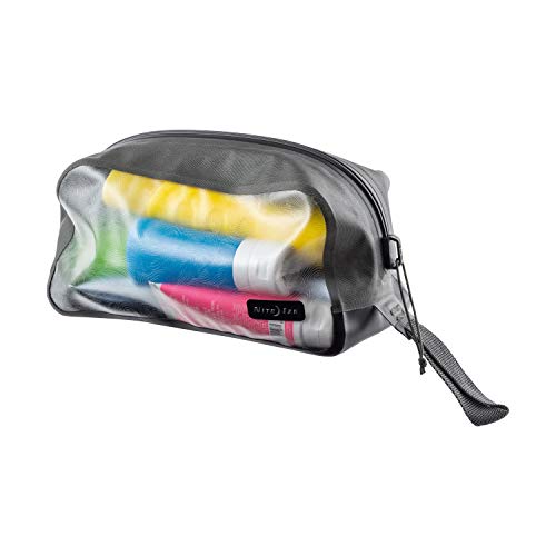 Nite Ize Runoff Waterproof Toiletry Bag, Full-Size Waterproof Hanging Toiletry Bag. Tough Trusted Protection for Adventure Travel, Black