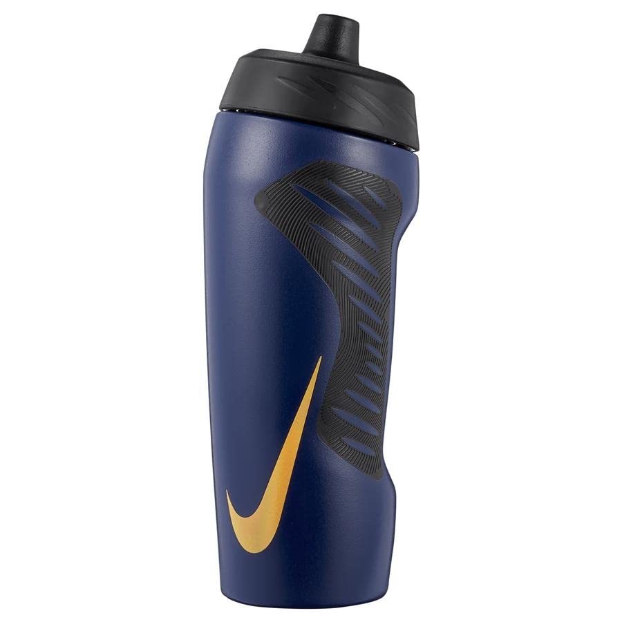 NIKE WATER BOTTLE HYPERFUEL SQUEEZE 18oz-BLUE FURY, Plastic