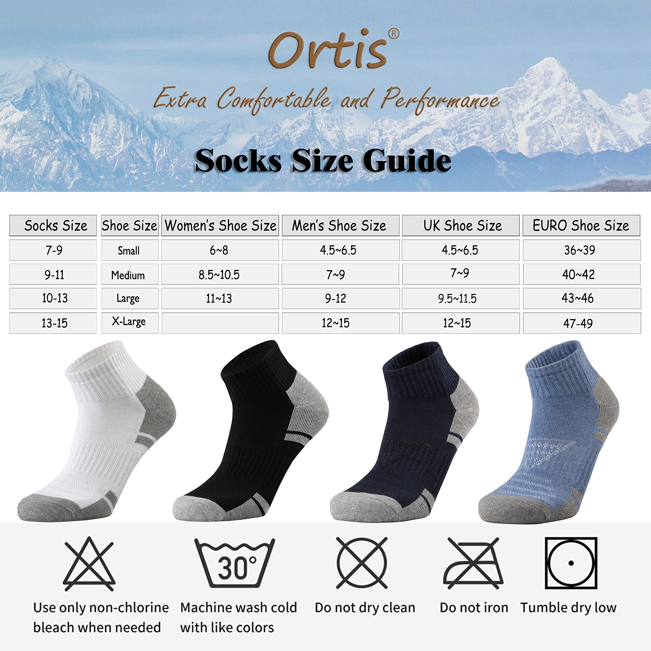 Ortis Cotton Moisture Wicking Mesh Ventilating Running Cushion Low Cut Socks for Men 10 Pack(Nave Blue XL)