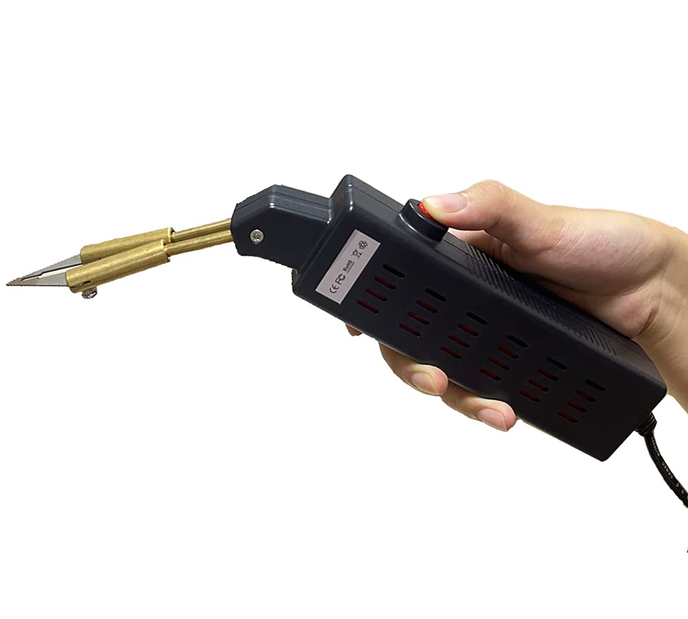 VOTOER 50W Hot Stapler Car Automotive Bumper Plastic Repair Kit Welding Machine, w/ 204 Staples and Diagonal Cutter