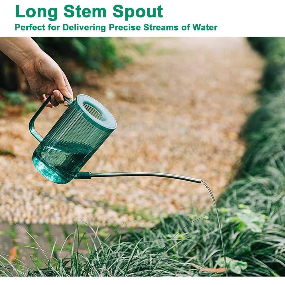 Tennedriv Green Watering Can for Indoor Plants with Long Spout, Water Spray Bottle for Plants, Plant Mister Spray Bottle