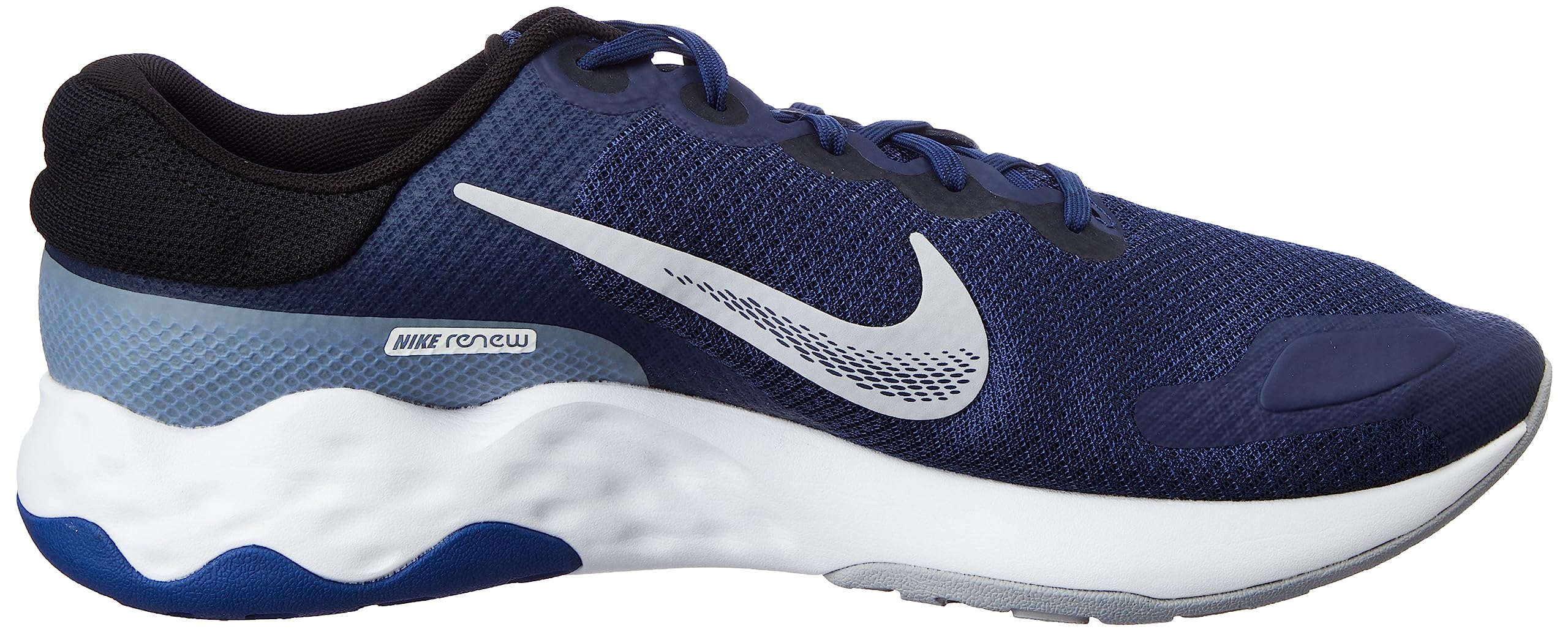 Nike Mens Renew Ride 3 Running Shoe, Midnight Navy/Wolf Grey-Black, 11 UK (12 US)