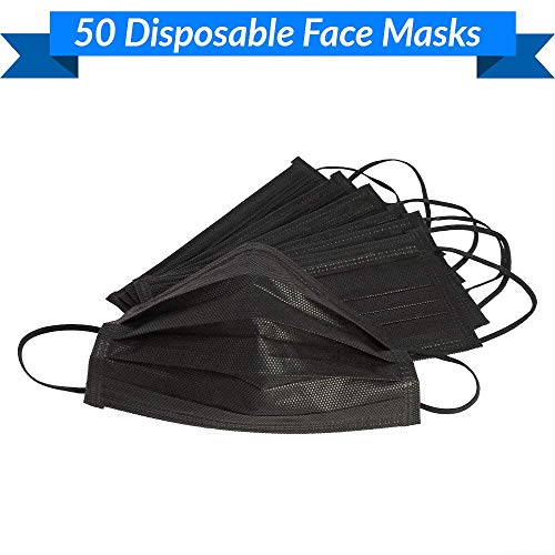 Reli. Face Masks (50 Masks) Disposable Face Mask - 3 PLY - Breathable, Ear Loop Mask 50 Pack Pc (Blue)