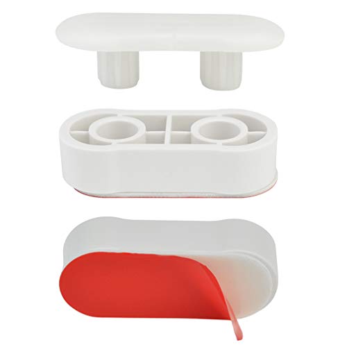 Toilet Seat Bumper Replacement Kit for Bidet with Strong Adhesive, 16 Pcs Topbuti Universal White Toilet Seat Bumpers Pads for Use with Bidets Stick On for Home and Hotel