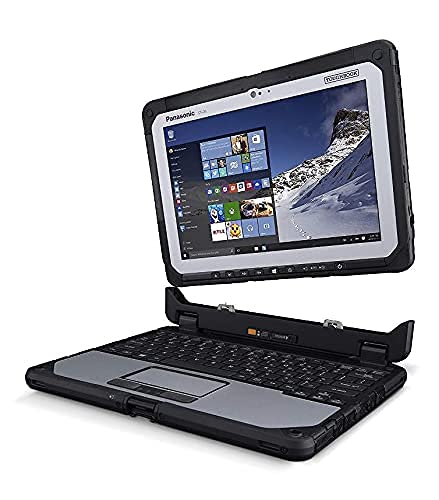 Panasonic Toughbook CF-20, 10.1-inch Multi Touch, m5-6Y57, 16GB, 128GB SSD, Intel HD Graphics 515, Wi-Fi, Bluetooth, HDMI, Dual Pass, 8MP, Backlit Keyboard, Windows 10 Pro, 4G LTE (Renewed)
