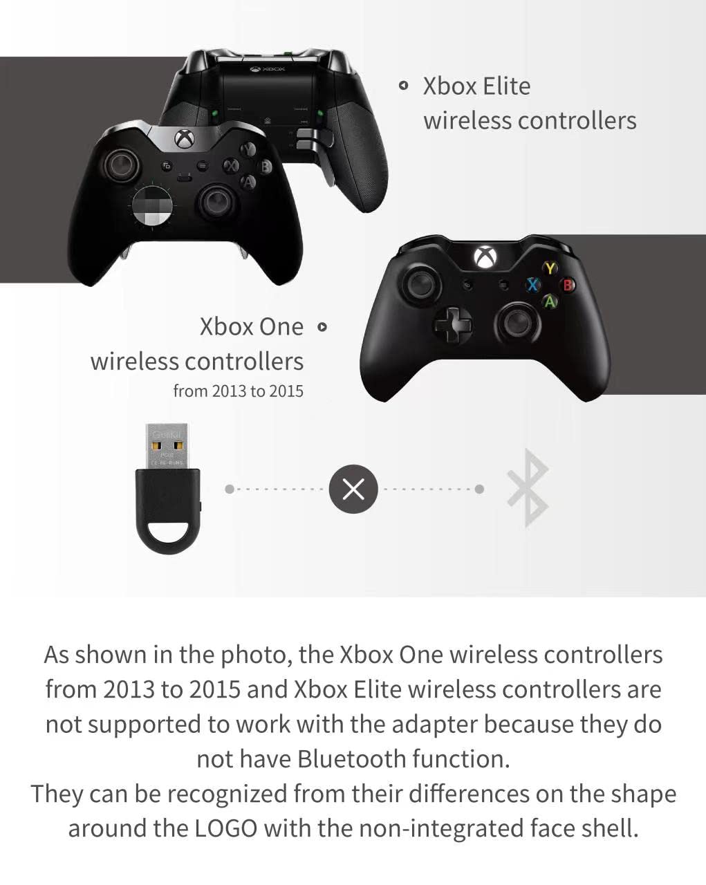 ZHUFON GuliKit Wireless Controller Adapter for Xbox One Controller, Xbox Series Controllers, Kingkong 2 & 2 Pro Controller, Windows7/8/10/11