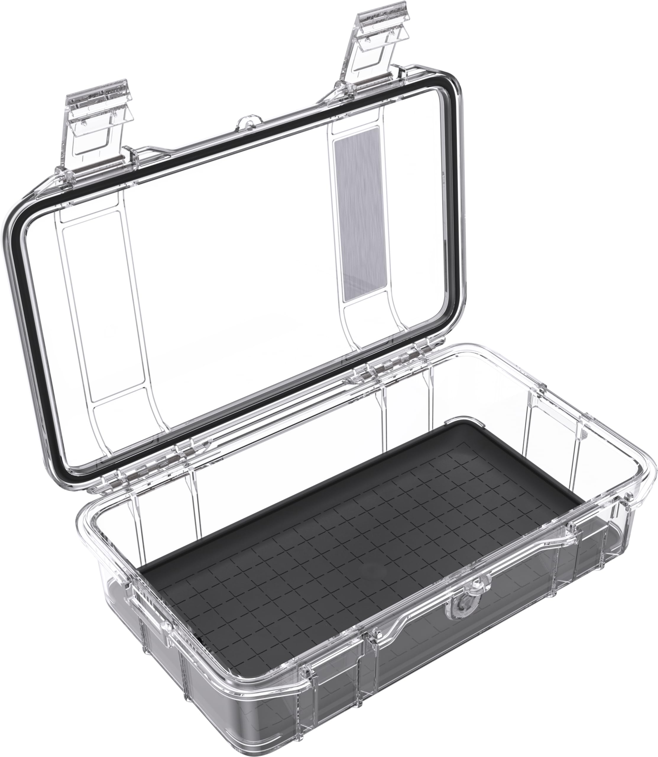 Pelican M60 Micro Case - Waterproof Case (Dry Box, Field Box) for iPhone, GoPro, Camera, Camping, Fishing, Hiking, Kayak, Beach and More (Black/Clear)