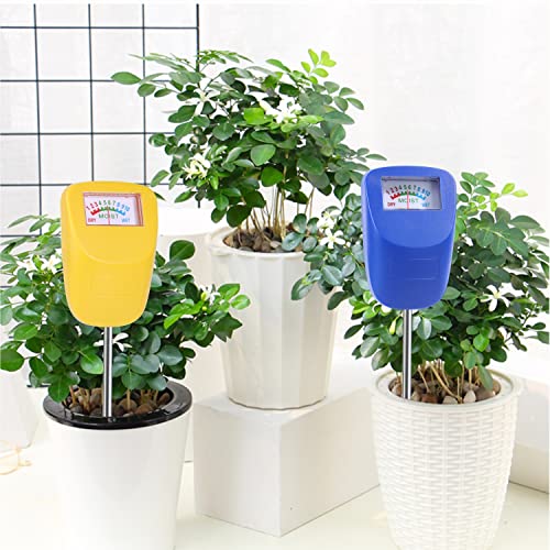 TFTEK Soil moisture meter, plant hygrometer, water monitor tester, for garden, flower pots, lawn,2 Pack