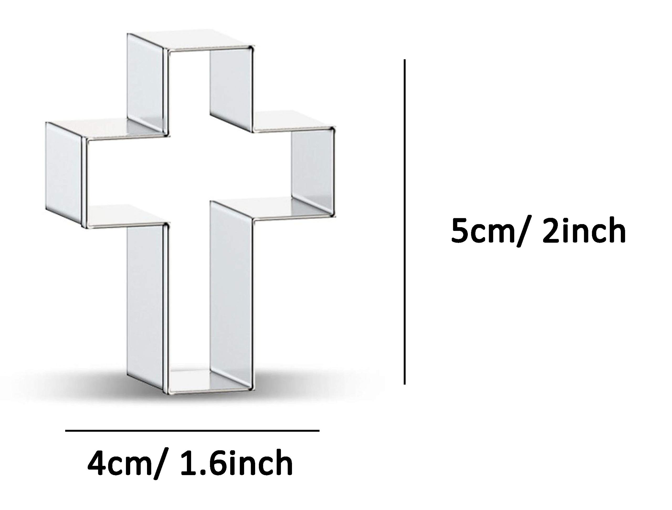WJSYSHOP Cross Shape Cookie Cutter