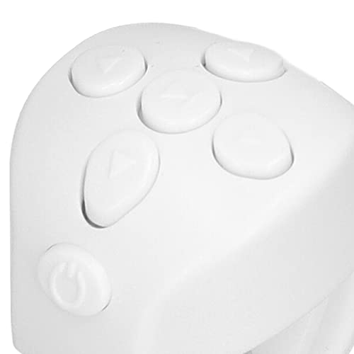 Remote Page Turner, 10M Stable Connection Rechargeable Remote Scrolling Adjustable Size Support Mainstream Apps for iPhone (White)