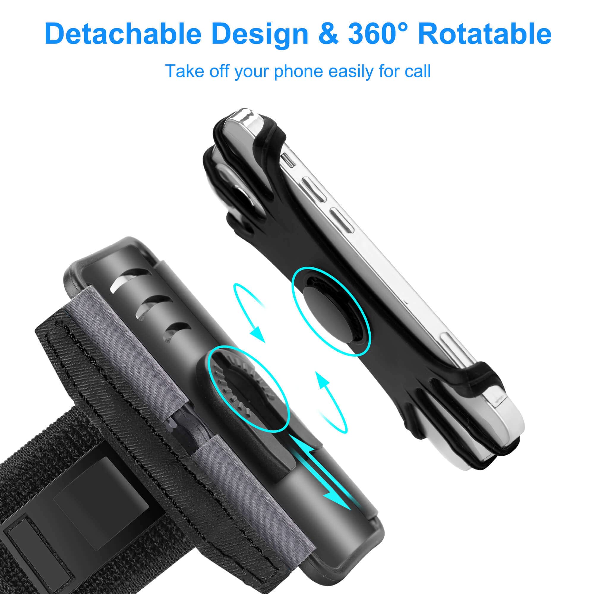 Newppon Cell Phone Holder Armband : Reflective & Adjustable Wristband Strap Arm Bands Case Compatible with iPhone 13 12 11 Mini Pro Max Xs XR Plus Samsung Galaxy Pixel for Workout Exercise Sports