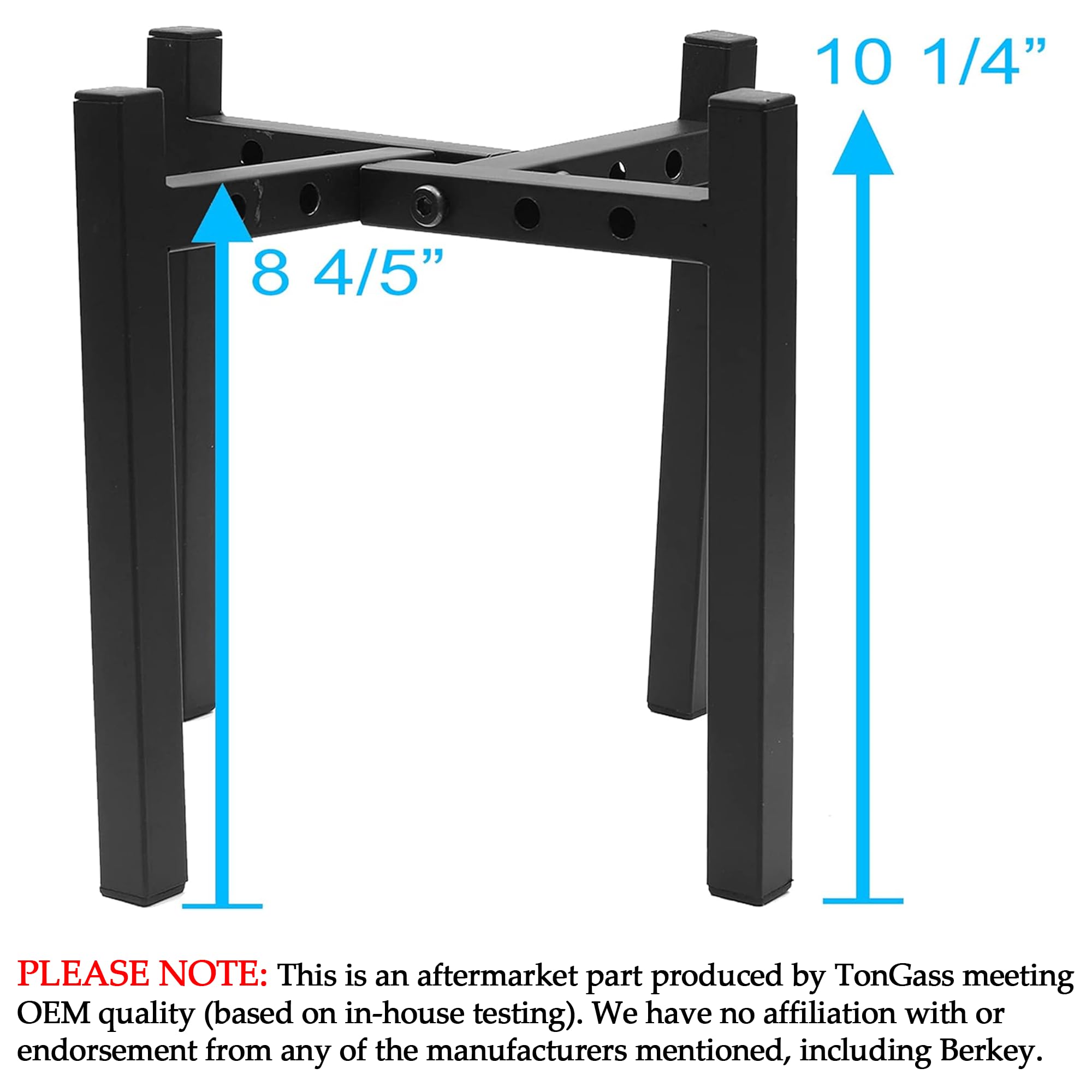 TonGass Adjustable Multi-use Countertop Stand Compatible with Berkey Water Filters Water Dispenser Stand Use for Berkey Water Filter System Replacement Countertop Water Filter Stand