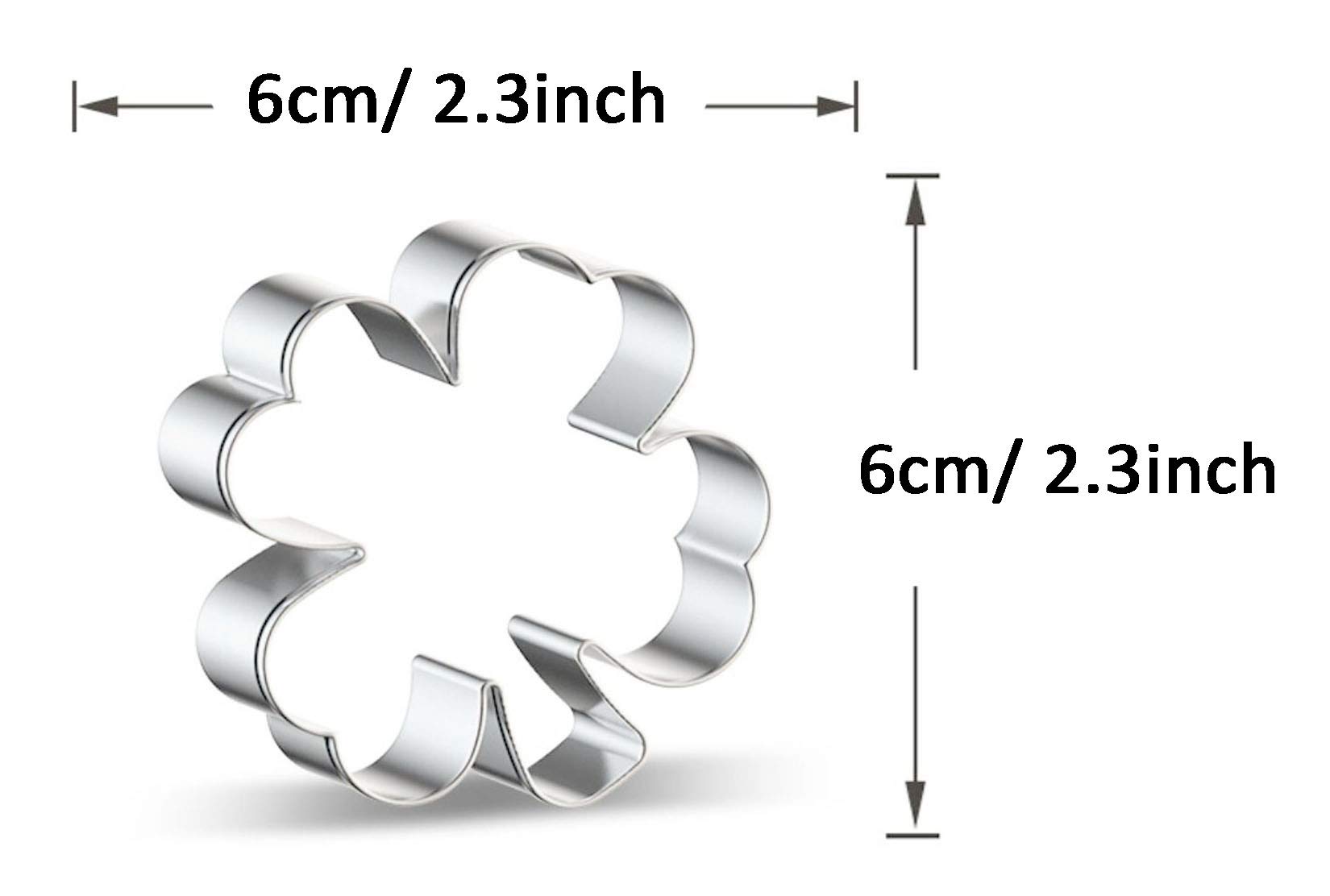 WJSYSHOP Shamrock Clover Flower Cookie Cutter - A