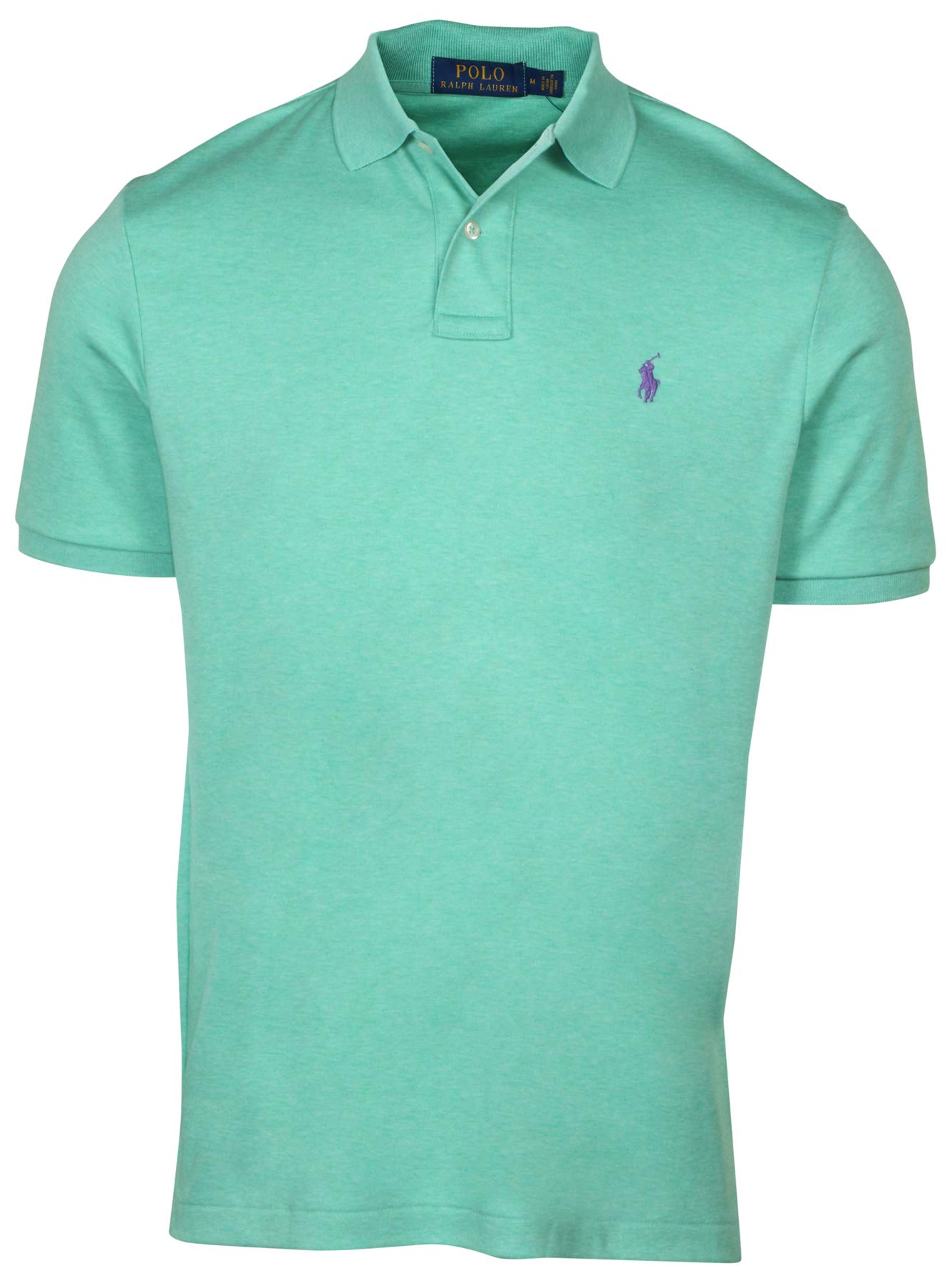 Polo RL Men's Interlock Pony Shirt (Green 079, Small)