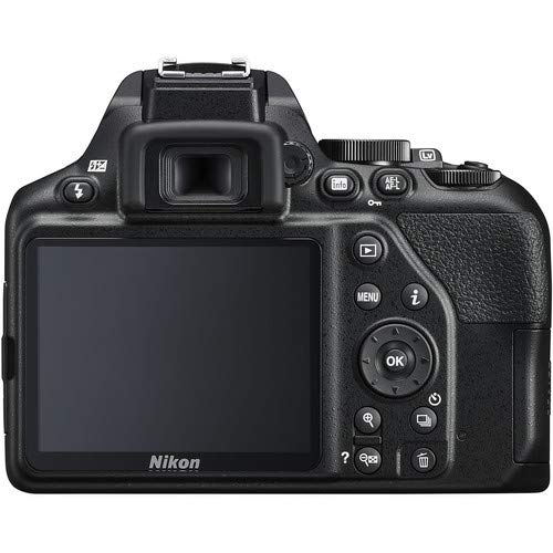 Nikon D3500 DSLR Camera with 18-55mm Lens (1590) Advanced Bundle with Bag, Extra Battery, LED Light, Mic, Filters and More (Renewed)