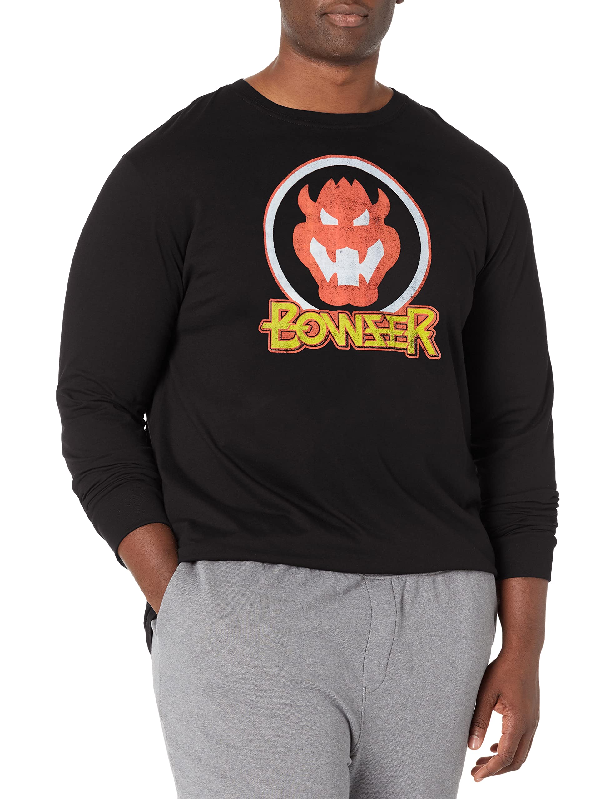 Nintendo BB BOWSER Men's Tops Short Sleeve Tee Shirt Black