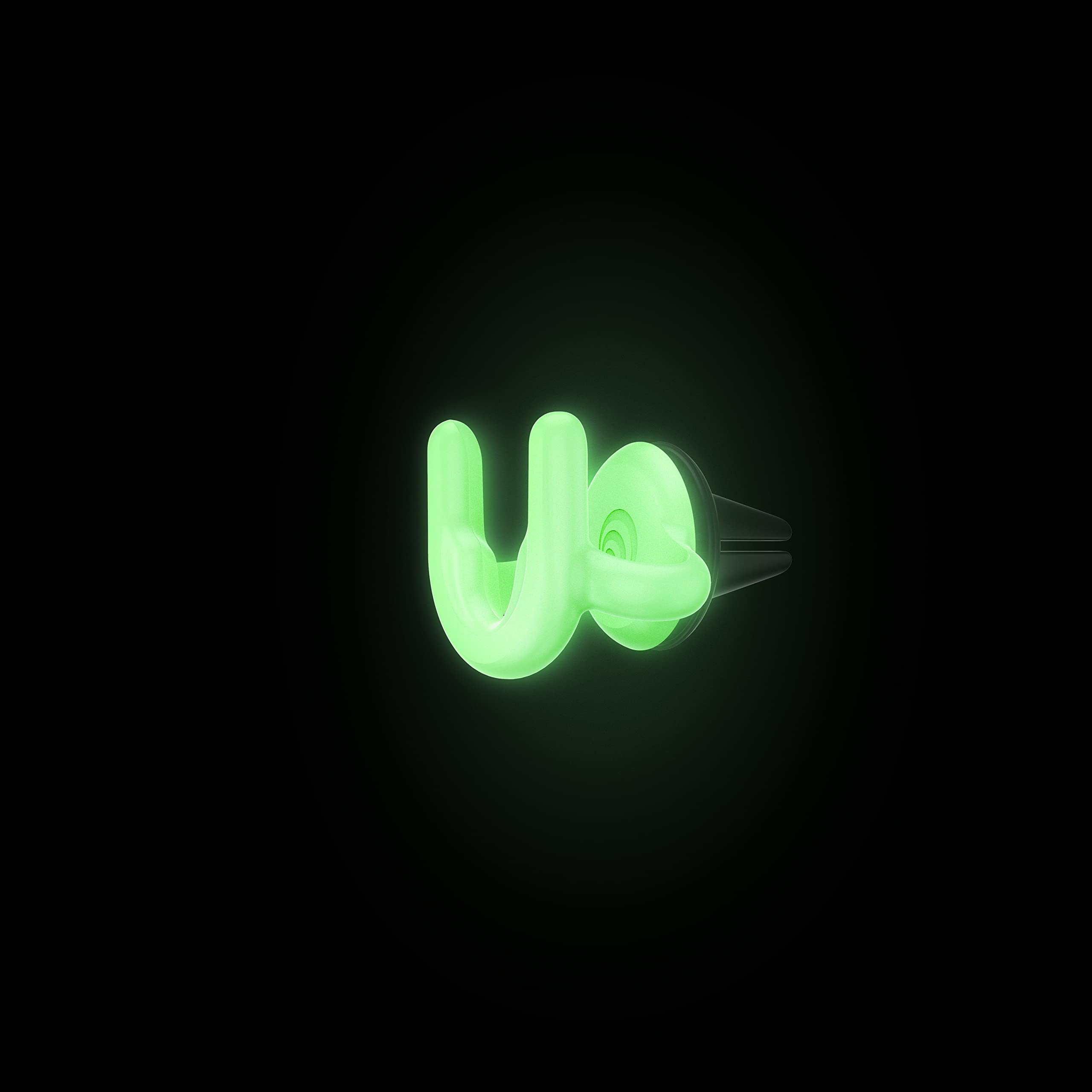 PopSockets Phone Mount for Car, Car Vent Phone Mount, Car Mount for Phone - Glow in the Dark