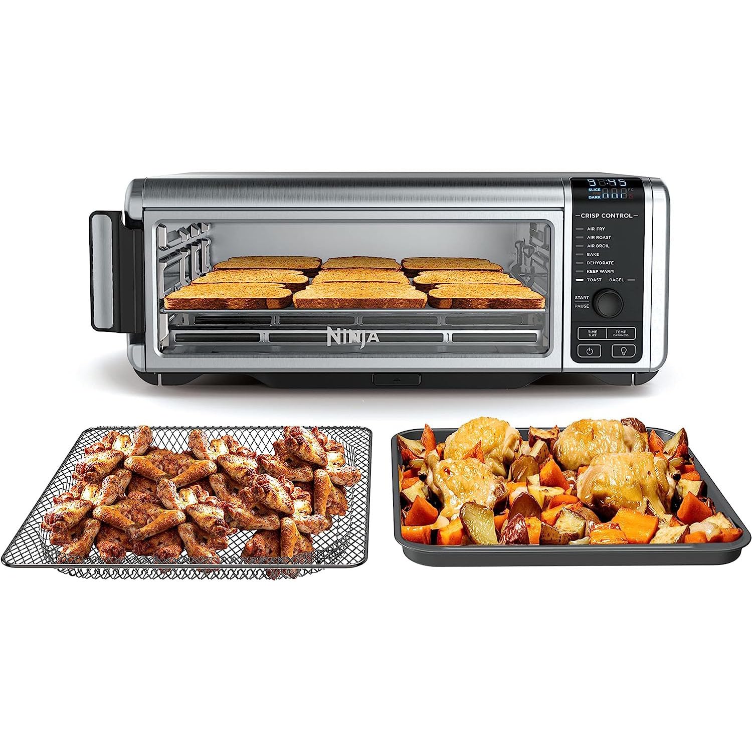 Ninja Foodi Digital Air Fry Oven (Renewed) Bundle with 3 Year Enhanced Protection Pack