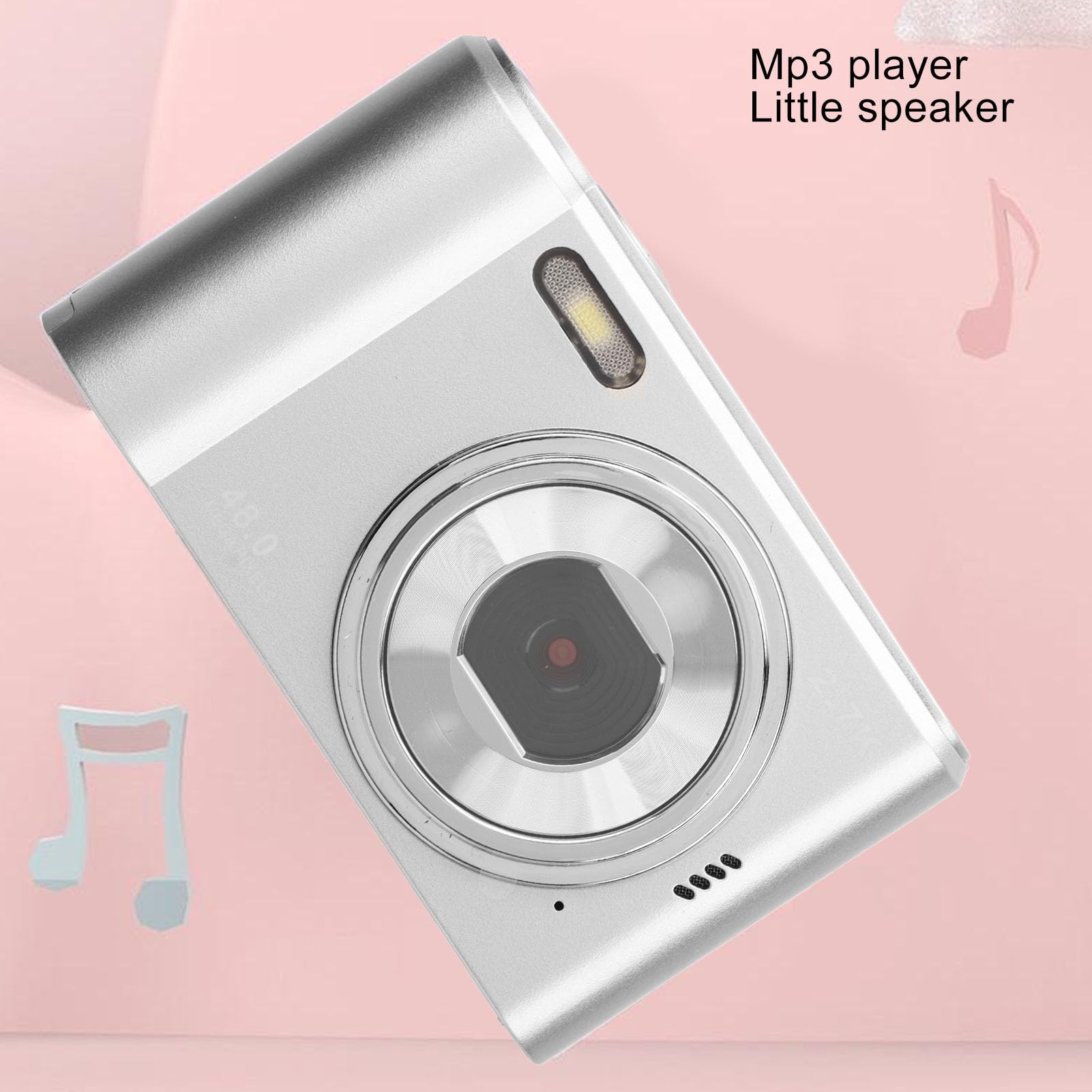 Portable Digital Camera, 44MP 1080P 16X Zoom HD Auto Focus Mini Camcoder, 700mAh Vlogging Camera Travel Video Camera, for Seniors Students Kids