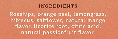 Stash Tea Mango Passionfruit Herbal Tea, 20 Count Box of Tea Bags Individually Wrapped in Foil, Sweet Fruity Caffeine Free Herbal Tisane, Drink Hot or Iced