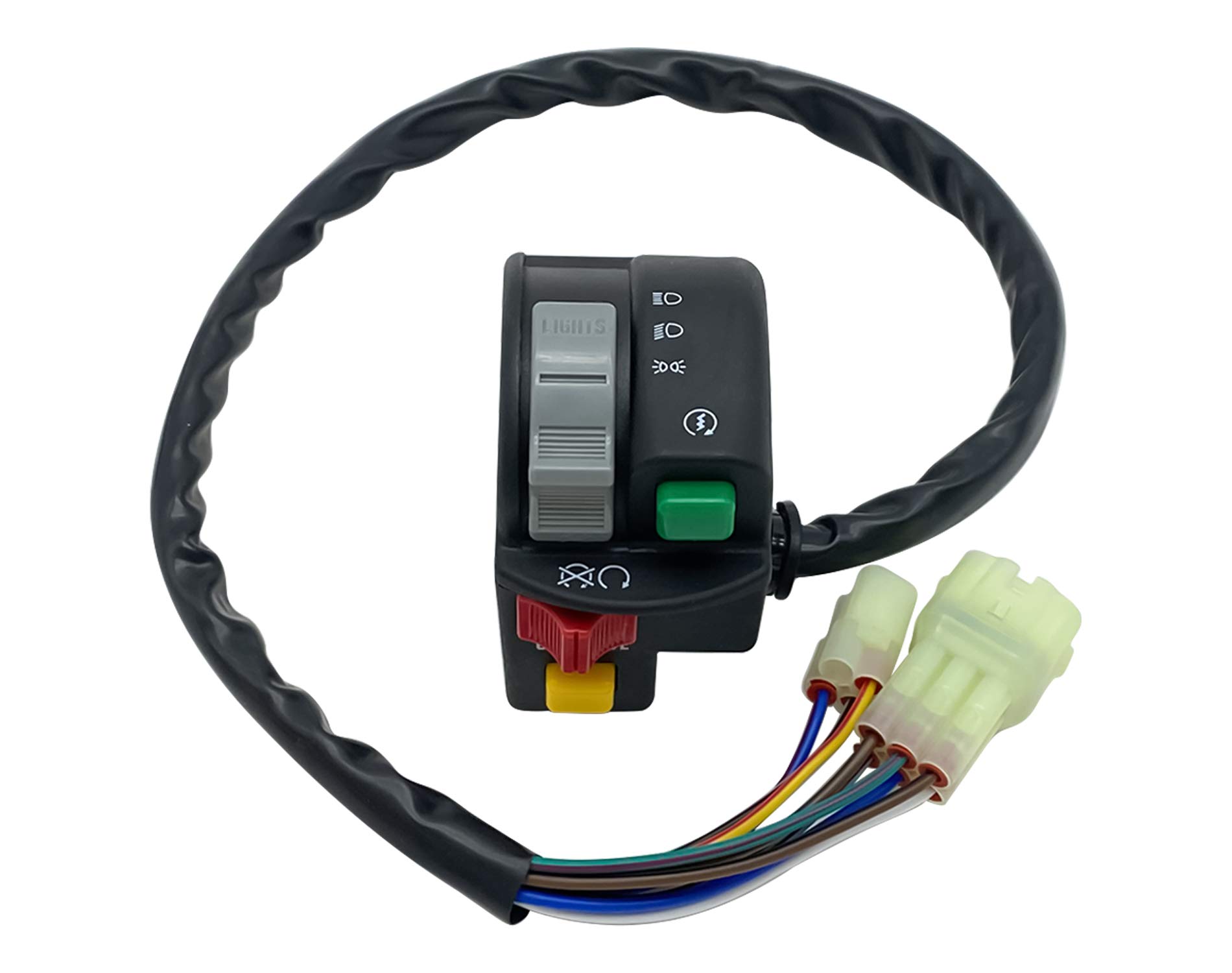 M MATI Left Handlebar Control Start Stop Headlight Switch for Arctic Cat 350 CR 366 400 425 450 XC450 Alterra 500 3313-428