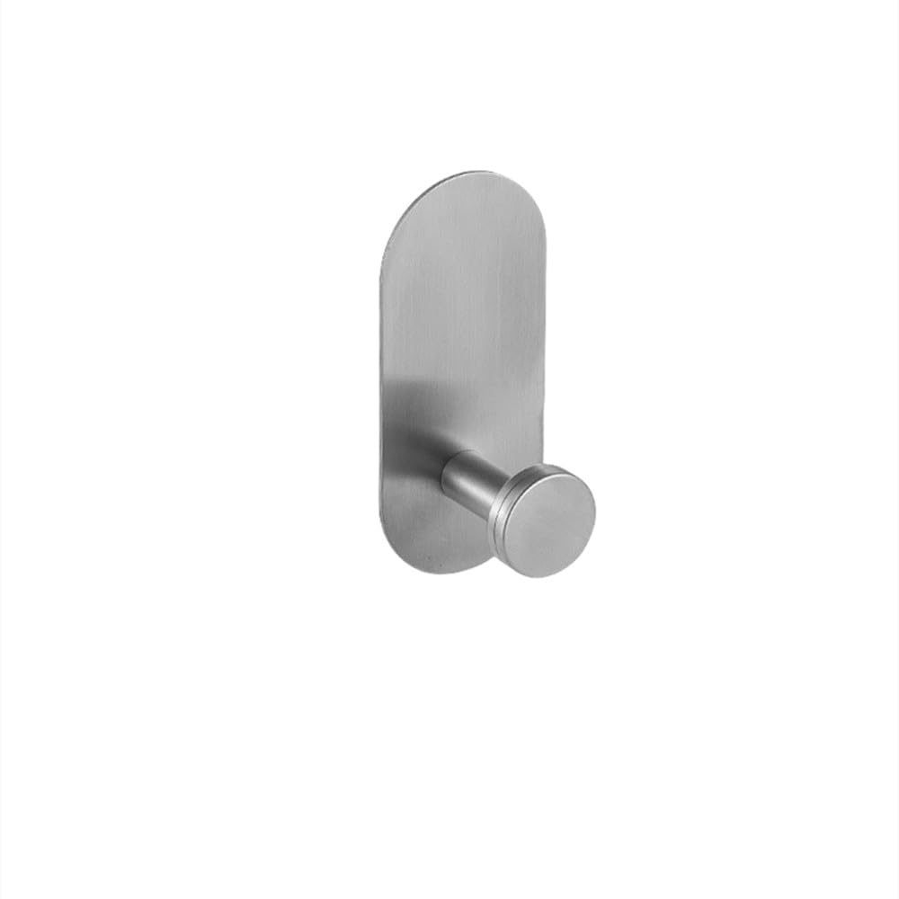 No Drilling Black Bathroom Accessories Sets Toilet Tissue Roll Paper Holder Towel Rack Bar Rail Ring Robe Clothes Hook Hardware,Brushed Hook