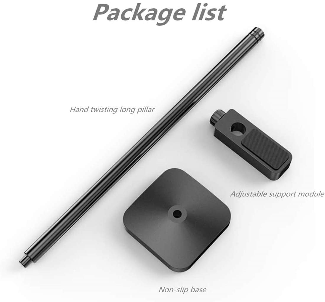 nkomax Graphics Card GPU Brace Support, Video Card Sag Holder Bracket, GPU Stand, Anodized Aerospace Aluminum (Black)